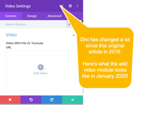 Divi Quickie! Adding YouTube Videos in Video Modules