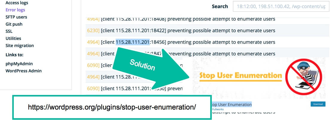 Solution Error Logs Preventing Possible Attempt To Enumerate 9823
