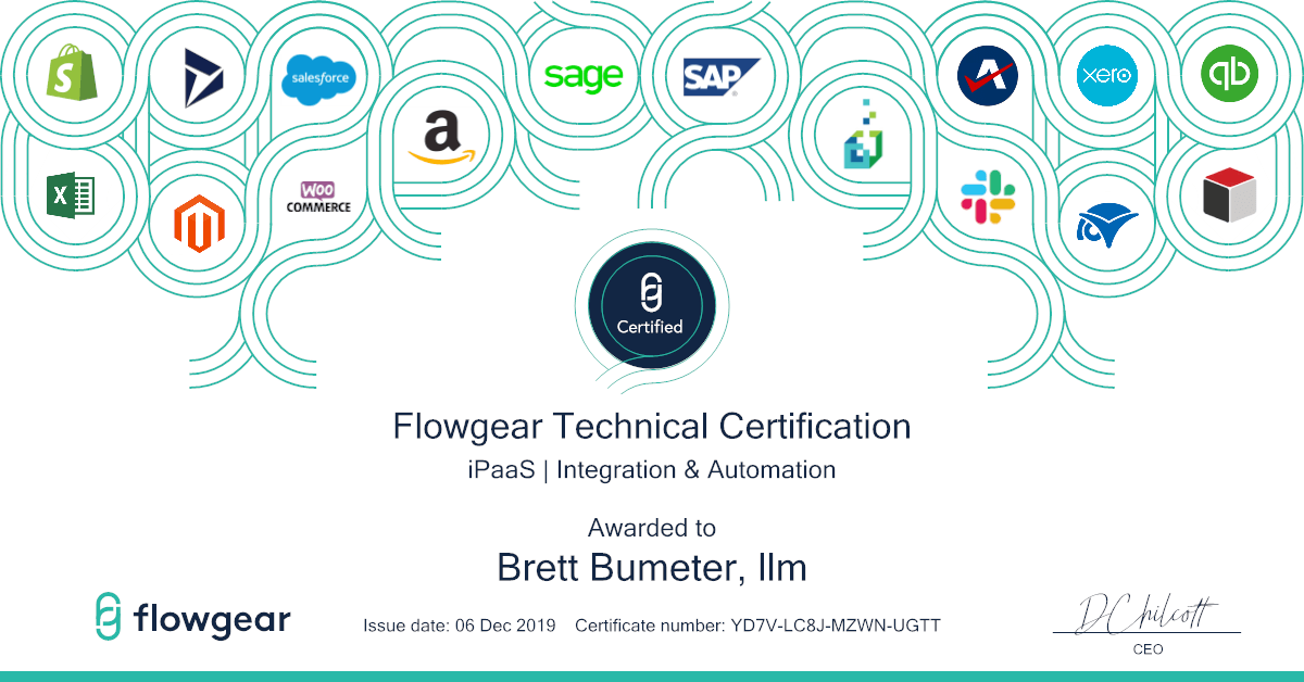 Completed Flowgear Certification
